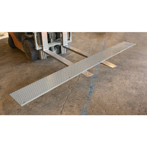 Approach Plate Installation For Edge of Dock Levelers, 12"L x 120"W, Gray