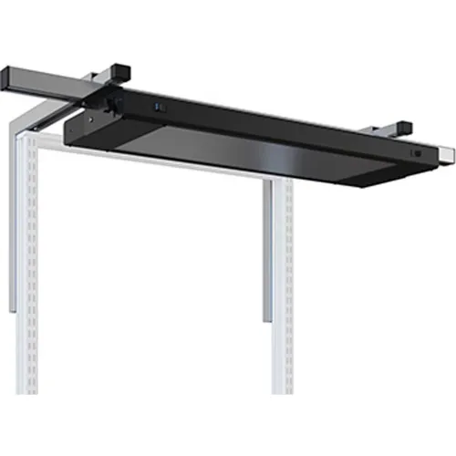 BOSTONtec Overhead Workstation Light, 11"D x 32"W Black Housing