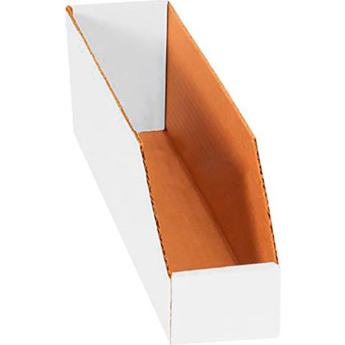 Global Industrial™ Open Top Corrugated Bin Boxes, 3"Wx18"Dx4-1/2"H ...