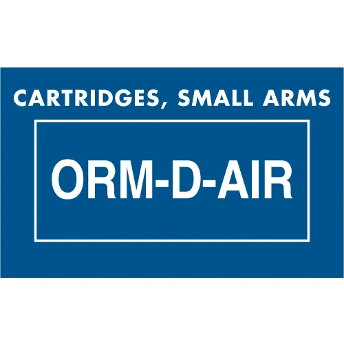 Tape Logic® ORM-D Labels, ''Cartridges, Small Arms ORM-D-AIR'', 1-3/8"L ...
