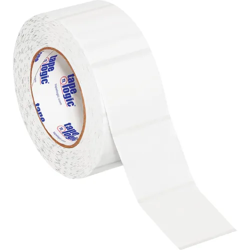Tape Logic® Square Mailing Labels, 2"L x 2"W, Clear, Roll of 1000