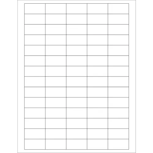 Tape Logic Rectangle Laser Labels, 3/4"L x 1-1/2"W, White, 70 Labels/Sheet