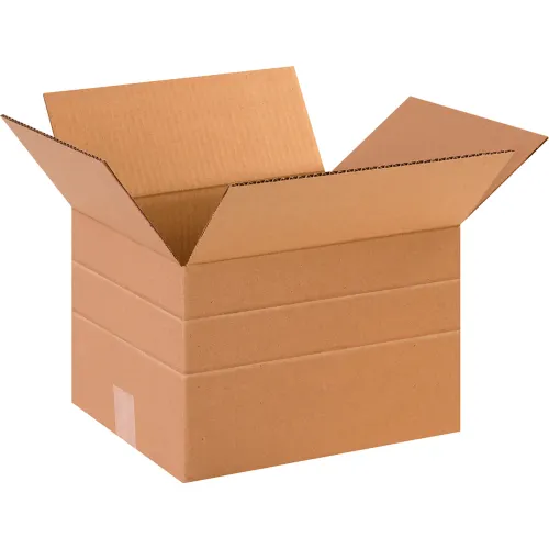 Global Industrial™ Multi Depth Cardboard Corrugated Boxes, 15"L x 12"W ...
