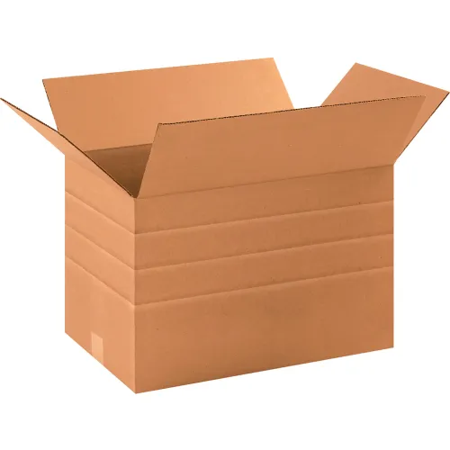 Global Industrial™ Multi Depth Cardboard Corrugated Boxes, 16"L x 12"W ...