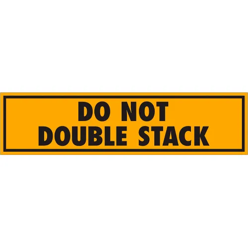 Tape Logic® Labels with "Do Not Double Stack" Print, 8"L x 2"W ...