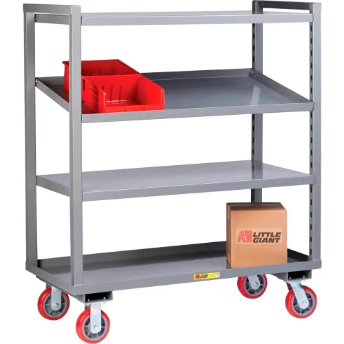 Little Giant® Shelf Truck w/3 Shelves, 3600 lb. Capacity, 60"L x 24"W x ...