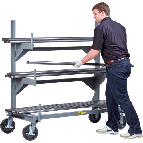Little Giant® Mobile Cantilever Bar Rack, 4000 lbs. Cap, 51" OAH, 24" x ...
