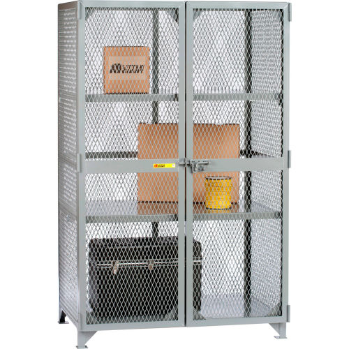 Little Giant® Welded Ventilated Storage Locker W/3 Shelves, 73"Wx39 ...