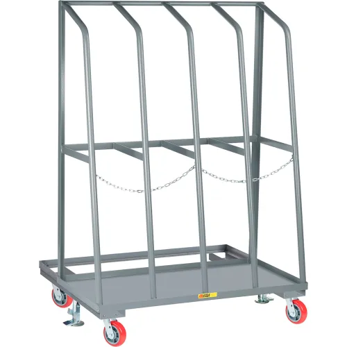 Little Giant® Mobile Vertical Bar Rack, 4 Bays, 2000 lb. Capacity, 48"W ...