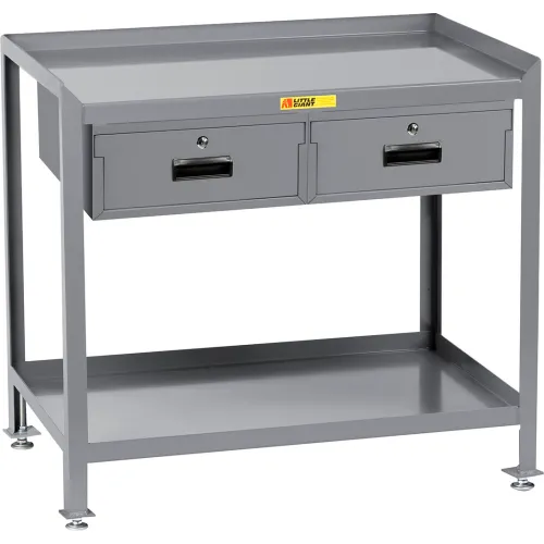 Little Giant® Workbench, 36 x 24", 2 Drawers, Steel Square Edge