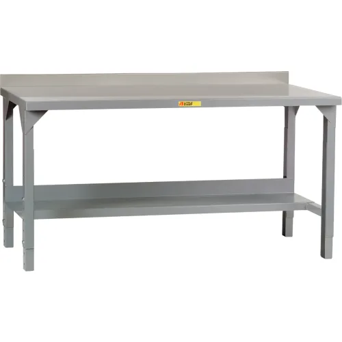 Little Giant® Heavy Duty Welded Workbench, 72 x 36", Adj Height, Lower ...