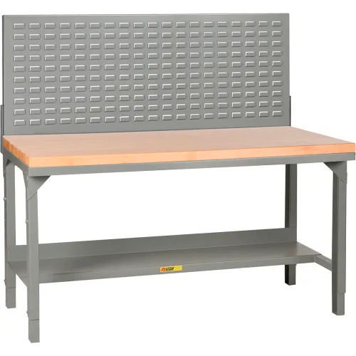 Little Giant HD Welded Workbench, 48 x 30", Adj. Height, Louvered Panel ...