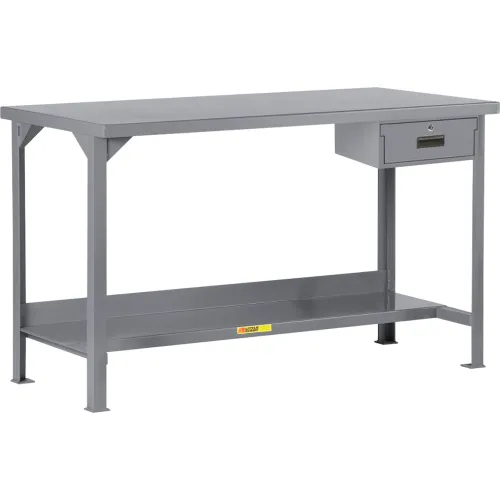 Little Giant® Heavy Duty Welded Workbench, 72 x 36", Lower Shelf & 1 ...
