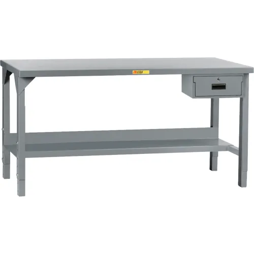 Little Giant HD Welded Workbench, 72 x 36", Adj. Height, Lower Shelf ...