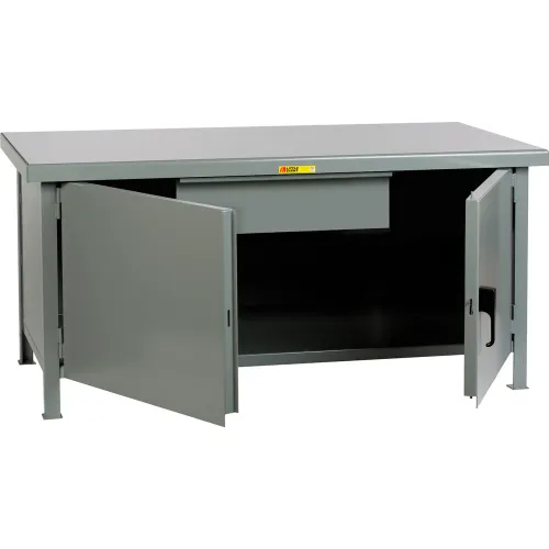 Little Giant® Heavy Duty Cabinet Workbench with Steel Square Edge & 1 ...