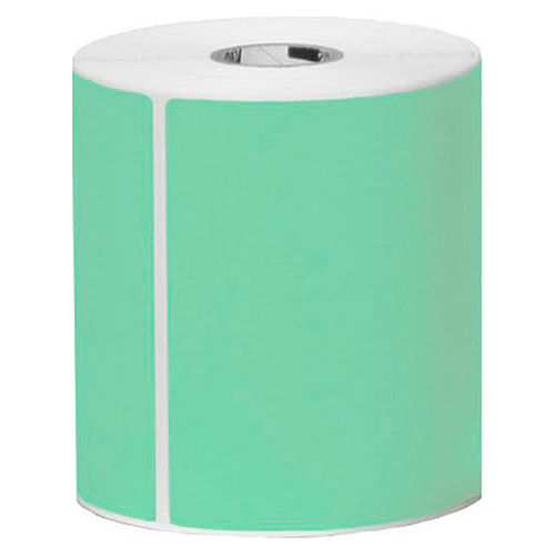 Zebra Z Perform Perforated Paper Labels, 4"Wx 6"L, 1" Core, 5"OD, Green ...