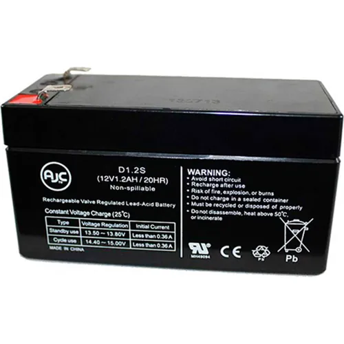 AJC® Physio-Control Life Pak 5 Fast Charge 12V 1.3Ah Medical Battery