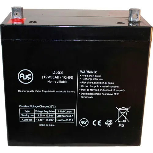 AJC® Pride Mobility Jet 1 HD 12V 55Ah Wheelchair Battery