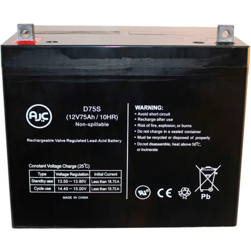 AJC® Pace Saver Scout Boss 6NS 12V 75Ah Wheelchair Battery