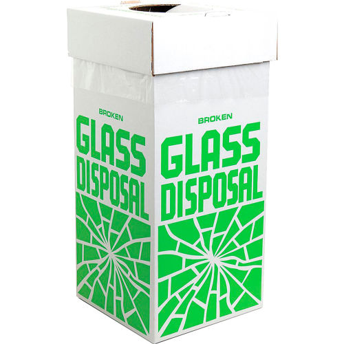 Bel-Art F24653-0001 Broken Glass Disposal Box, Floor Model, 12"W x 12"D ...