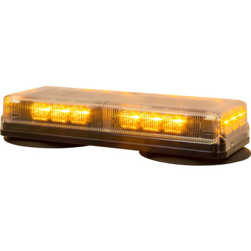 Buyers LED Rectangular Amber Mini Lightbar 12VDC - 18 LEDs - 8891090