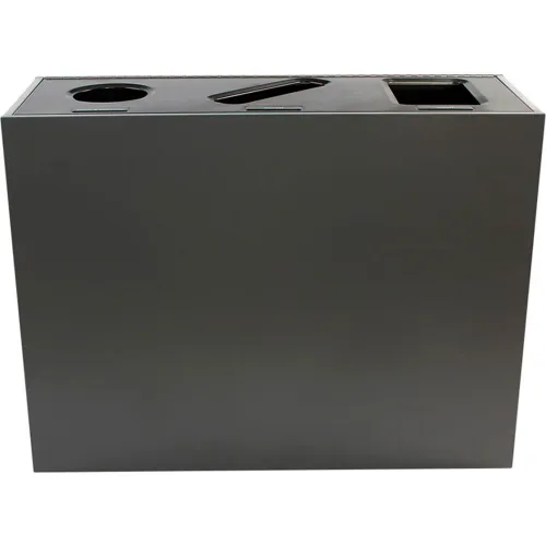 Busch Systems Aristata Triple Recycling & Trash Can, Cans & Bottles ...