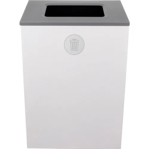 Busch Systems Spectrum Cube XL Trash Can, 32 Gallon, White