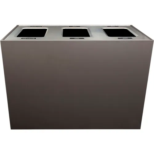 Busch Systems Aristata Triple XL Recycling & Trash Can, Cans & Bottles ...