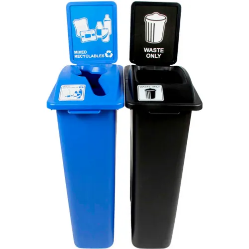 Busch Systems Waste Watcher Double - Waste & Mixed Recyclables, 46 ...