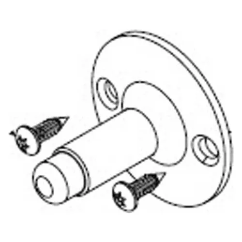 Bradley Bathroom Partition Wall Bumper Kit, Zamak, Baked Enamel - HDWT-Z283