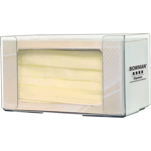 Bowman® Single Earloop Face Mask Dispenser, 7-11/16"W x 4-1/8"D x 4-3/8 ...