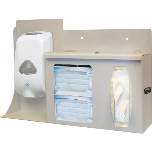 Bowman® Respiratory Hygiene Station - Locking 22.25"W x 14.75"H x 5"D ...