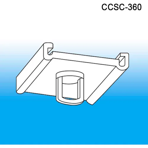 Swivel-Loop Ceiling Clip, 1"L x 3/4"W, White
