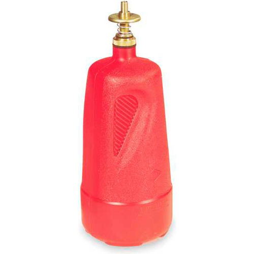 Justrite Dispensing Can, 4"D x 10-1/2"H, 1 Quart, Polyethylene, Red - 14010