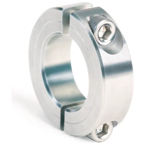 Two-Piece Clamping Collar, 1/2", Zinc Plated Steel