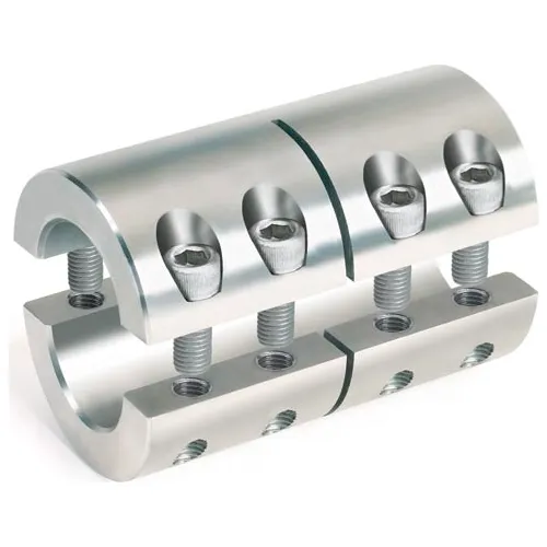 2-Piece Industry Standard Clamping Couplings, 1", Stainless Steel