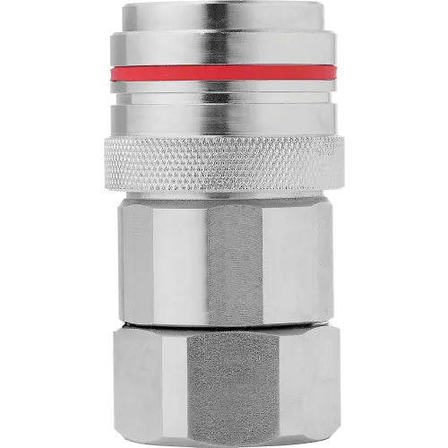 Cejn® Series 677 DN14 Coupling W/ Valve, 2-21/25"L - Pkg Qty 5