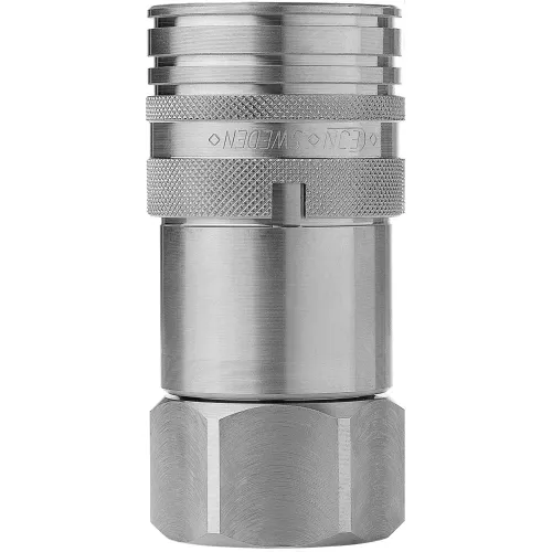 Cejn® Stainless Steel Flat Face Coupling, 3/4" Body Size, Viton Seals