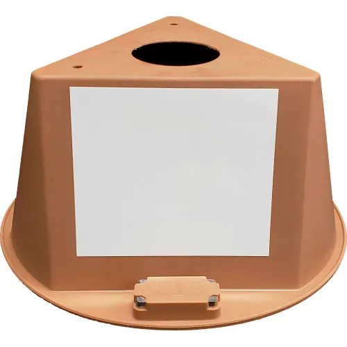 Inventory Control Cone W/ Magnets & Dry Erase Decals, Tan