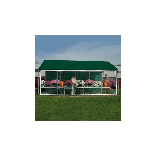 WeatherShield Commercial Canopy 14'W x 20'L Gray