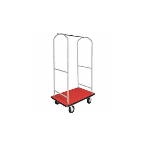 CSL Economy Bellman Cart Silver Metallic, Red Carpet, Black Bumper, 6 ...