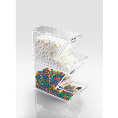 Cal-Mil 927-N Stackable Topping Dispenser with Notch 4"W x 11"D x 7"H ...