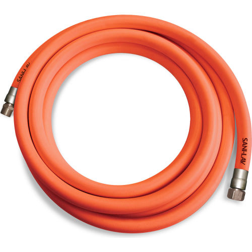 Sani-Lav® H253 Wash Down Hose, 3/4" MGHT Swivel x FGHT, Stainless Steel ...