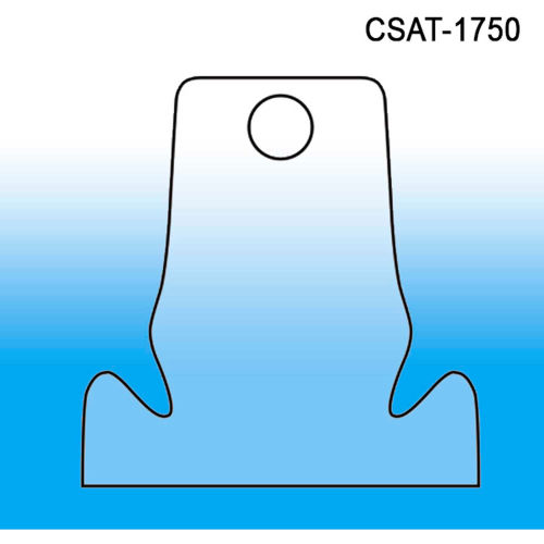 Clam Shell Adapter Tab, 1-3/4"W X 1-7/8"H, 10mm Thick - Pkg Qty 1000