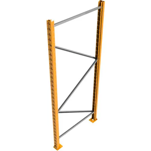 Cresswell Pallet Rack Bolted Upright Frame 48"D X 96"H, Assembled