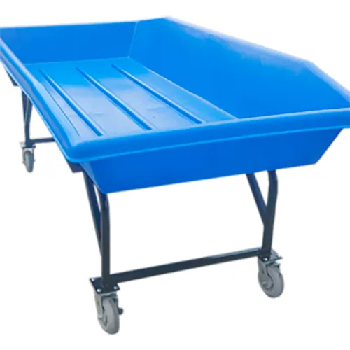 Diversified Plastics™ Elevated Sorting Cart, 36 Cu. Ft. Capacity, Blue