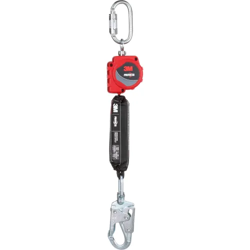 3M™ Protecta® Self-Retracting Lifeline with Carabiner, Web & Steel Swivel Snap Hook, 6'L