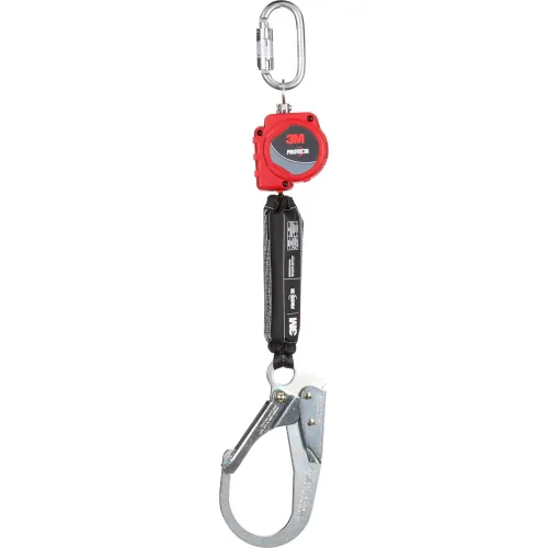 3M™ Protecta® Self-Retracting Lifeline with Carabiner, Web & Steel Rebar Hook, 6'L