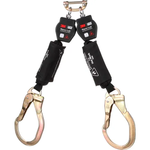 3M DBI-SALA Nano-Lok Twin-Leg Hot Work Self-Retracting Lifeline, Web ...