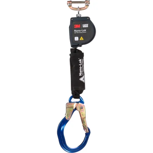 3M™ DBI-SALA Nano-Lok Arc Flash Self-Retracting Lifeline, Web & Steel Rebar Lock Hook, 8'L